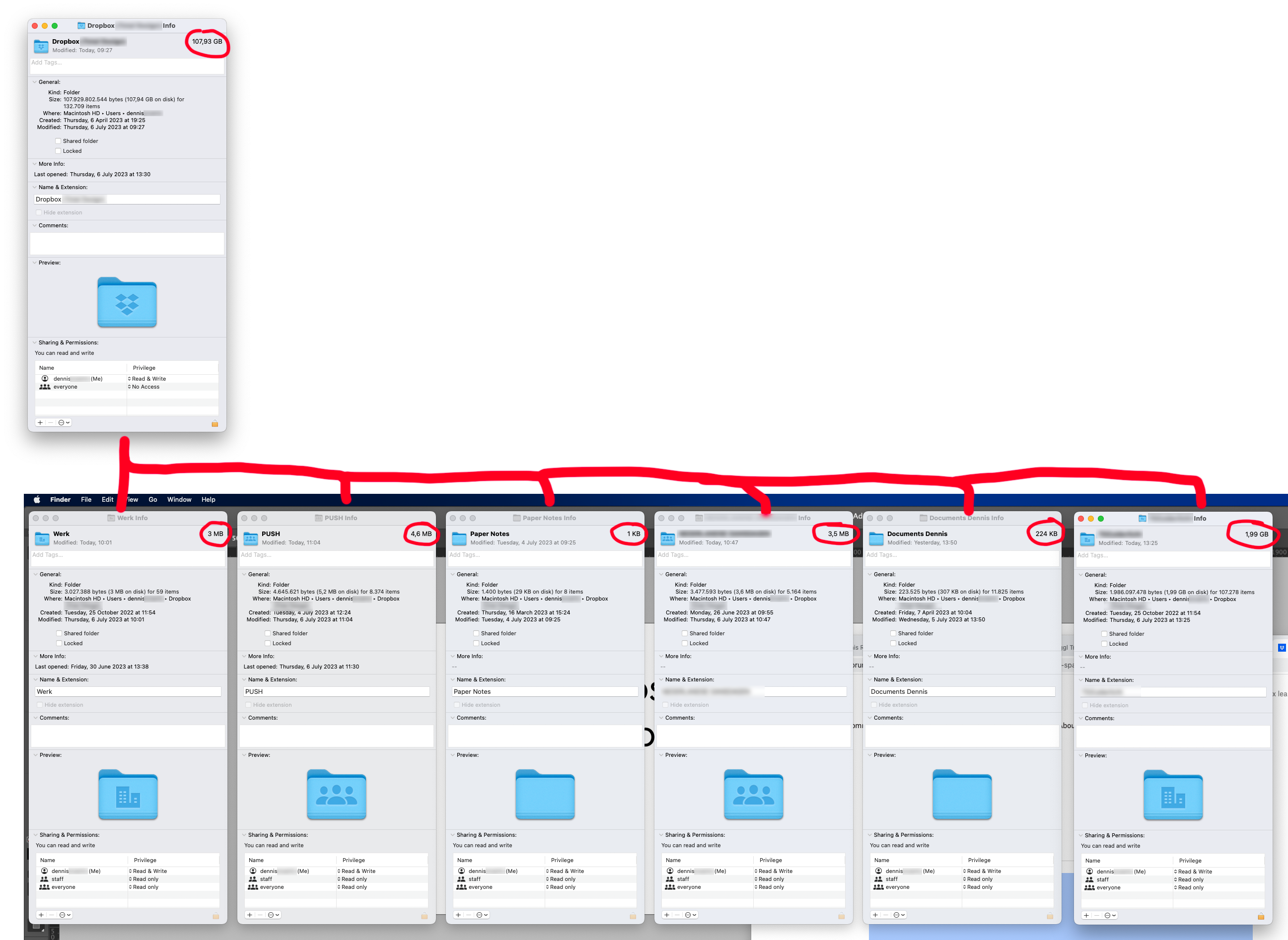 Dropbox uses a ton of hard drive space despite most files being online ...