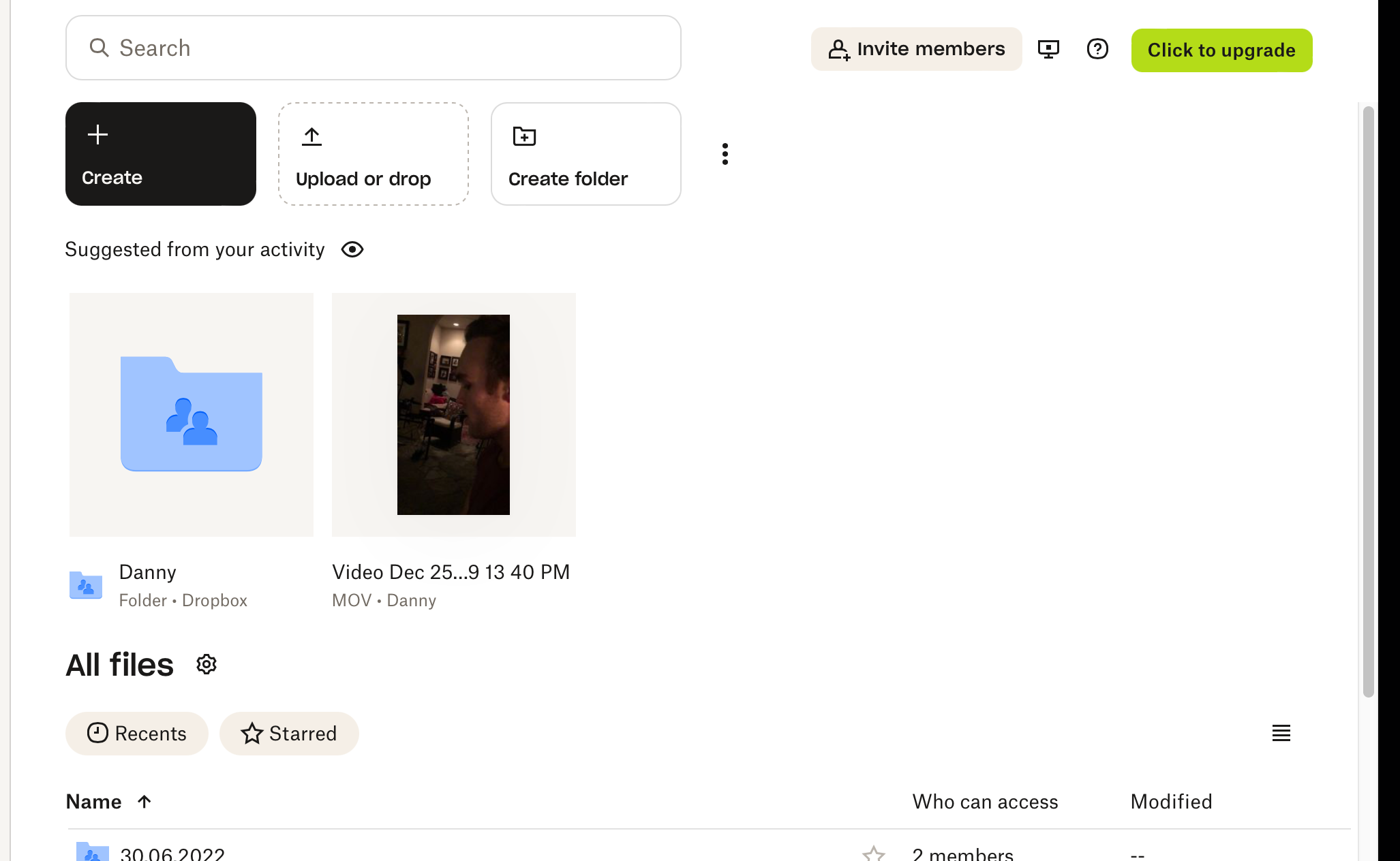 Can’t see my avatar or access my settings and profile - Dropbox Community